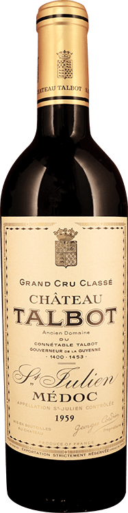 Buy Chateau Talbot 1959 wine online | Millesima